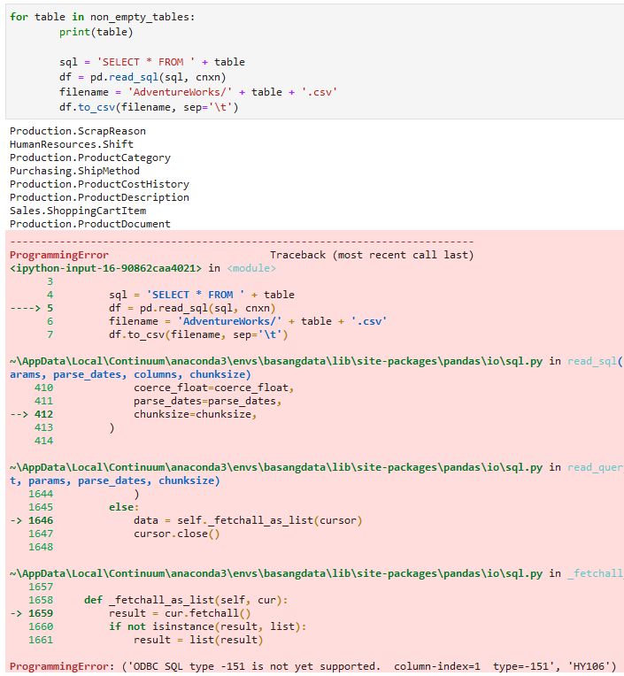 Python Konversi Database MSSQL ke CSV - Basang Data